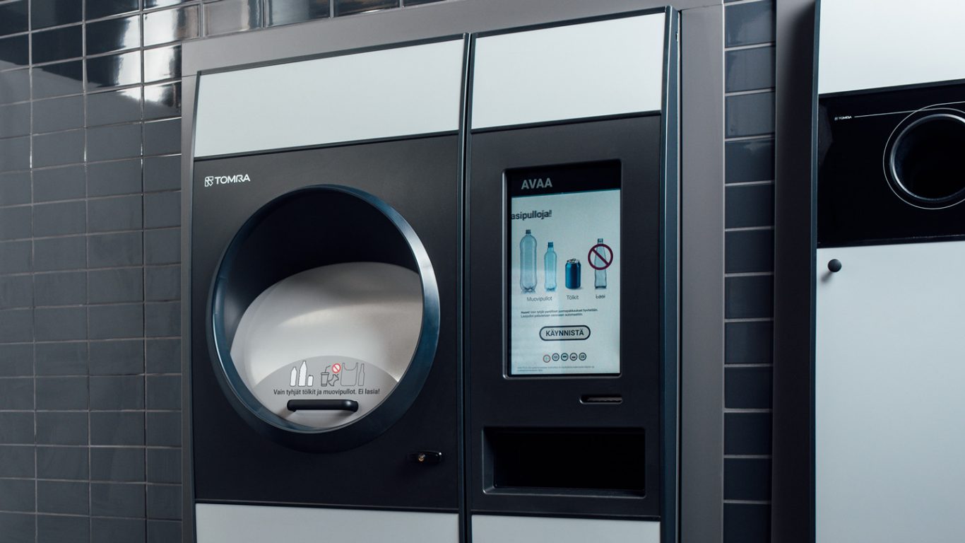 TOMRA R1: Pullonpalautusautomaatti, jolle annetaan lempinimiä - Drum